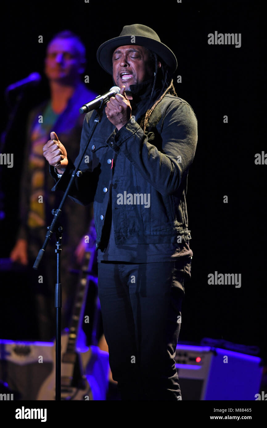 Fort Lauderdale, FL, USA. 14th Mar, 2018. Bernard Fowler performs ...