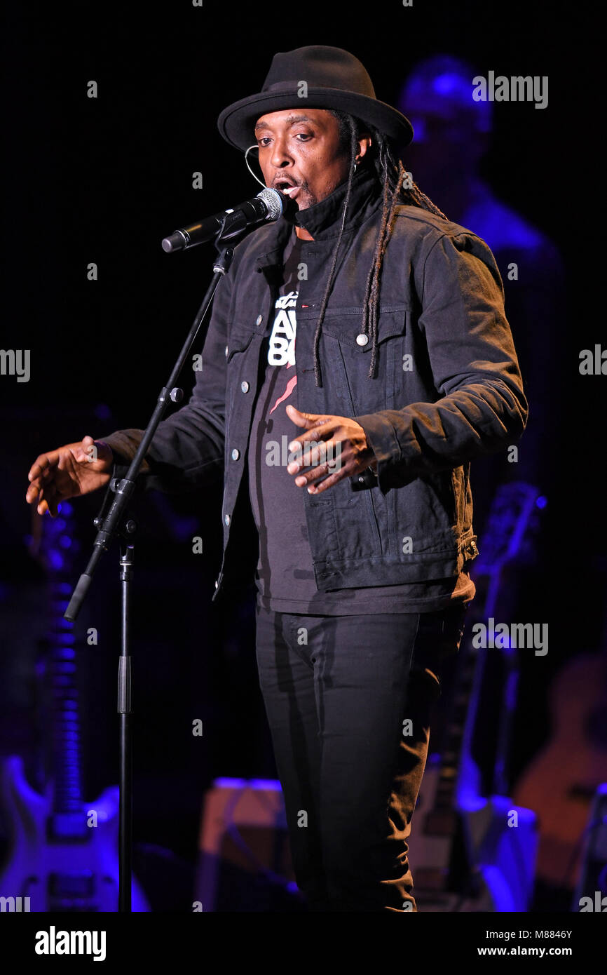 Fort Lauderdale, FL, USA. 14th Mar, 2018. Bernard Fowler performs ...