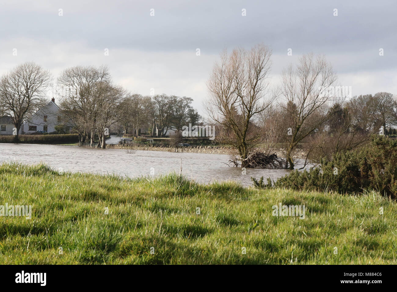Moira, Northern Ireland. 15 March 2018. UK weather - almost continuous ...