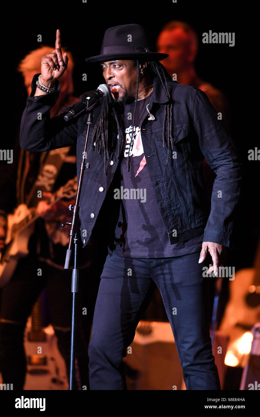 Fort Lauderdale, FL, USA. 14th Mar, 2018. Bernard Fowler performs ...