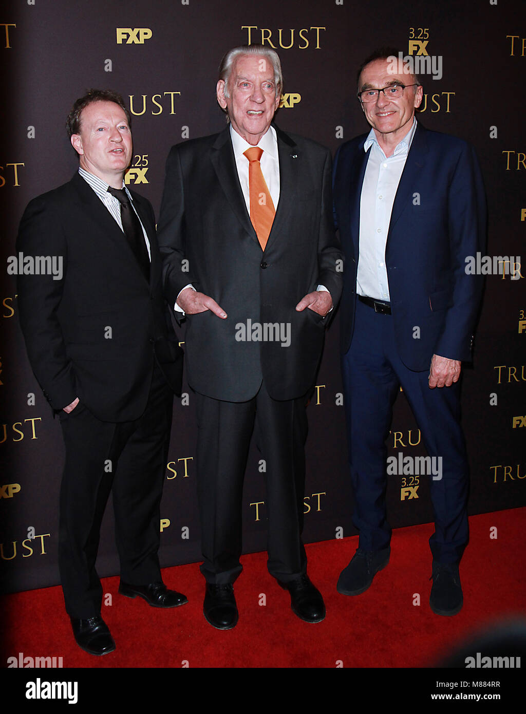 NEW YORK, NY March 14, 2018: Danny Boyle, Simon Beaufoy, Donald ...