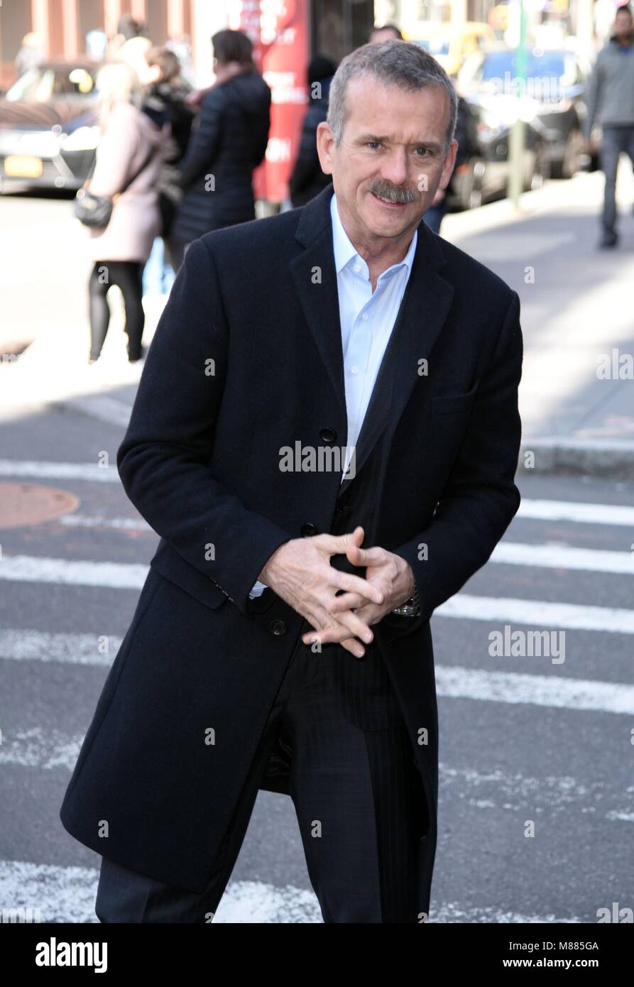 New York, NY, USA. 15th Mar, 2018. Chris Hadfield, seen at BUILD Series ...