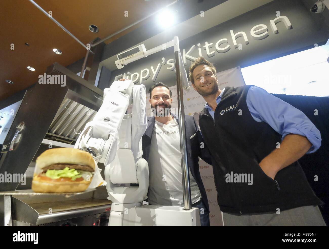 Los Angeles, California, USA. 20th Feb, 2018. David Zito, left, CEO of ...