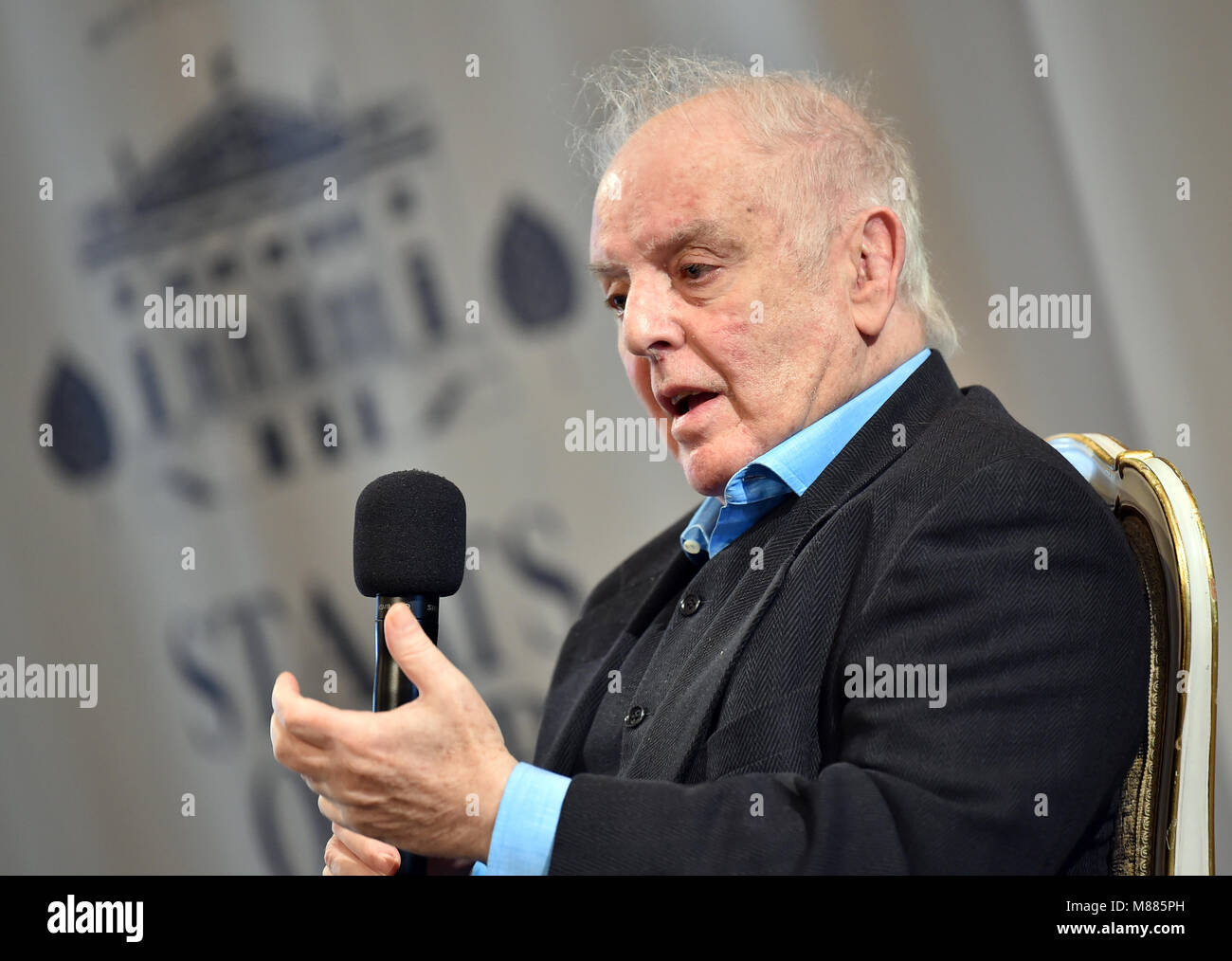 15 March 2018, Germany, Berlin: Daniel Barenboim, conductor, at the ...