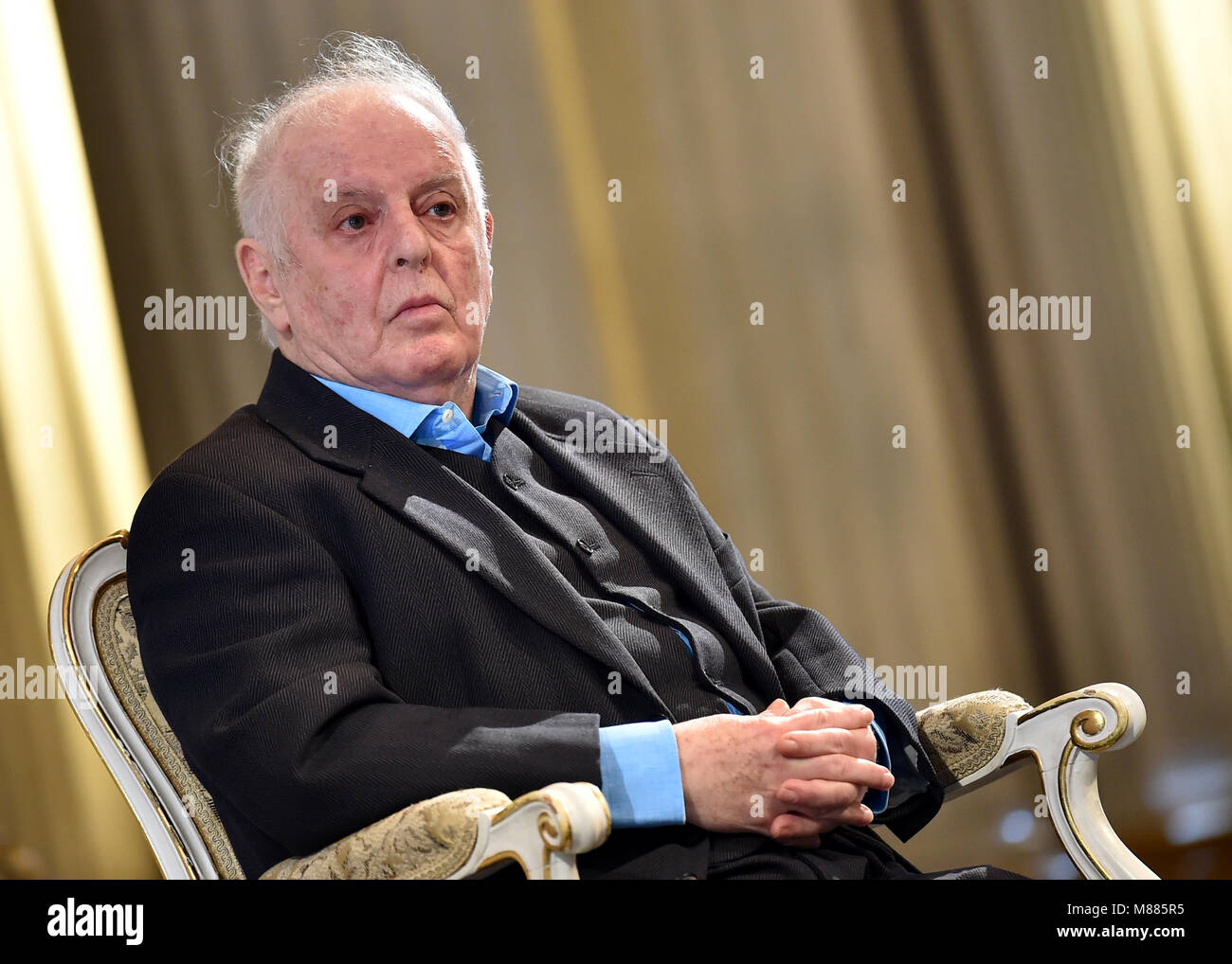 15 March 2018, Germany, Berlin: Daniel Barenboim, conductor, at the ...