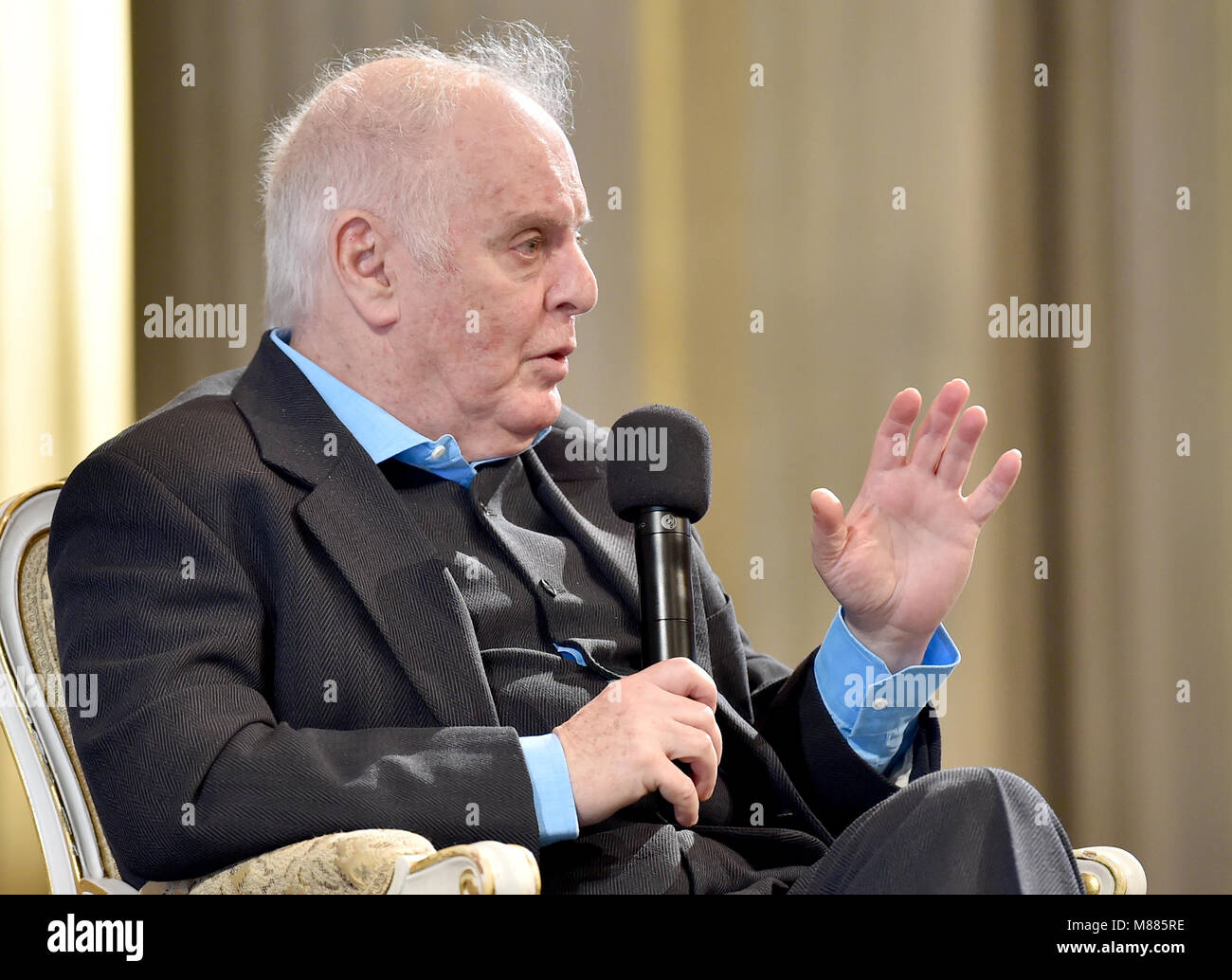 15 March 2018, Germany, Berlin: Daniel Barenboim, conductor, at the ...