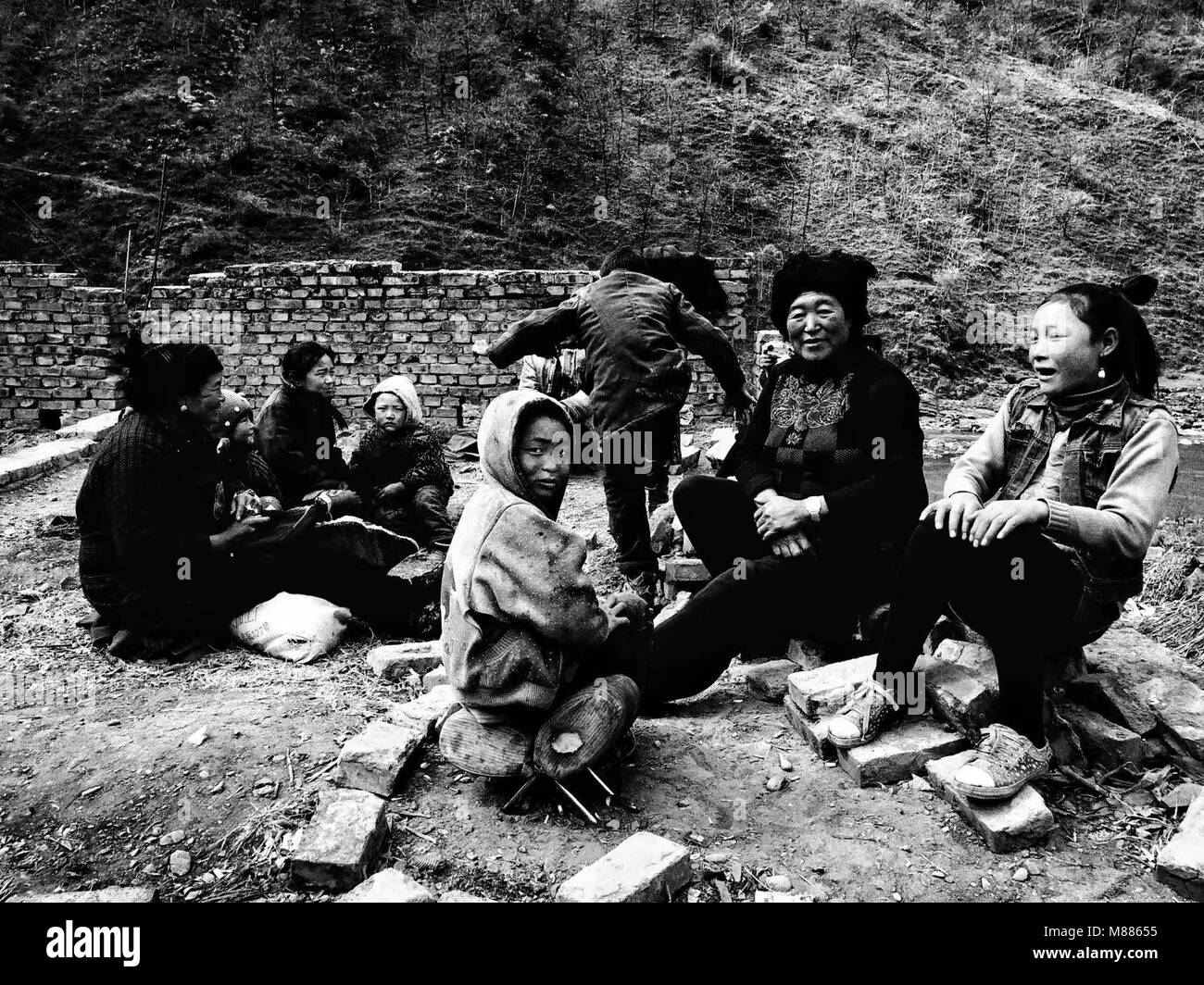 March 15, 2018 - Sichuan, China - People live in poverty-stricken ...