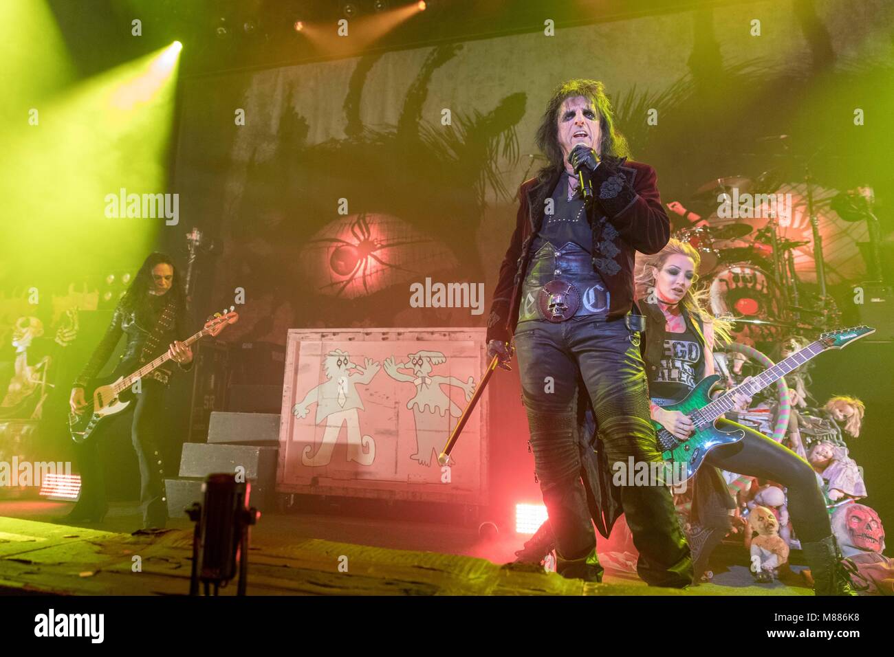 Madison, Wisconsin, USA. 14th Mar, 2018. CHUCK GARRIC, ALICE COOPER and ...