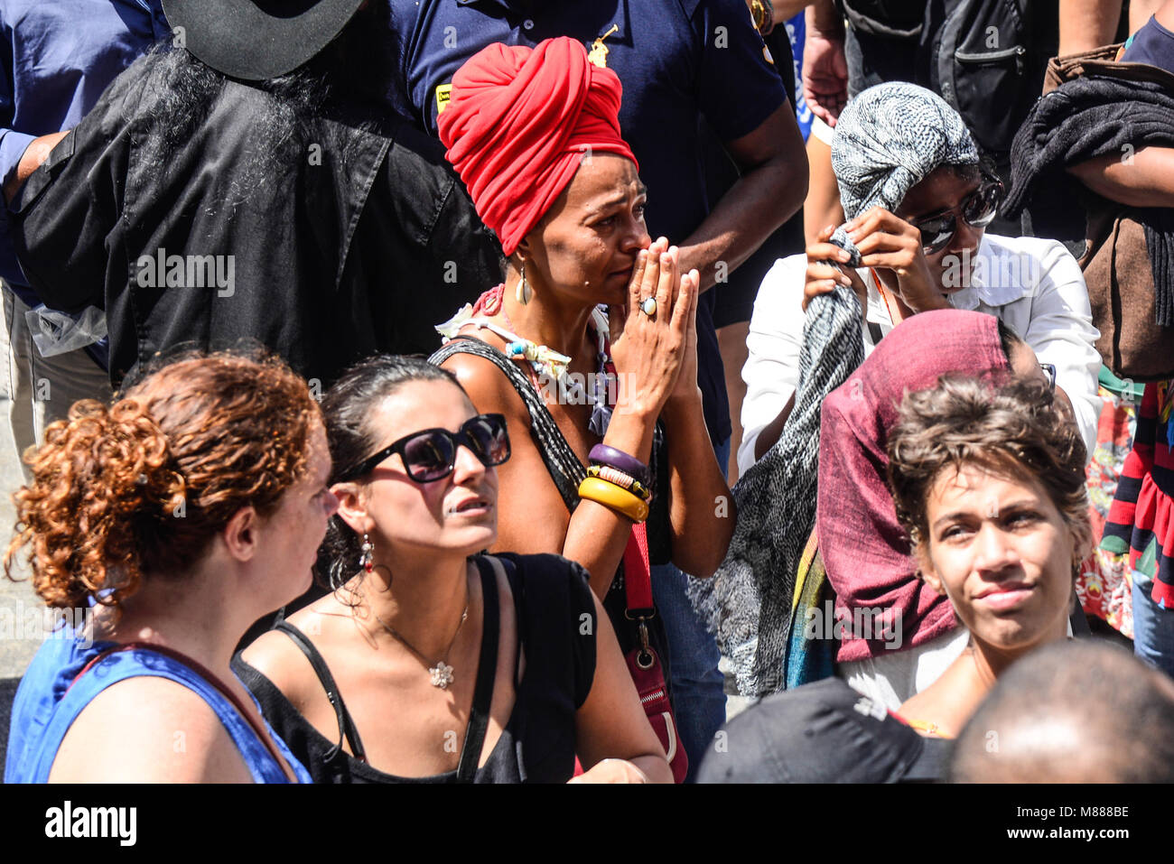 Mourners attend the funeral of slain Brazilian councilwoman and ...