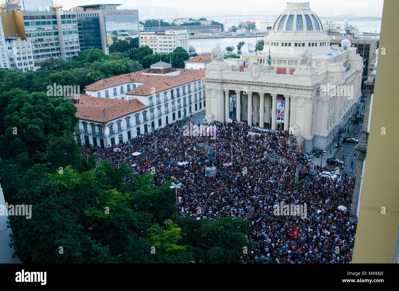 Mourners attend the funeral of slain Brazilian councilwoman and ...