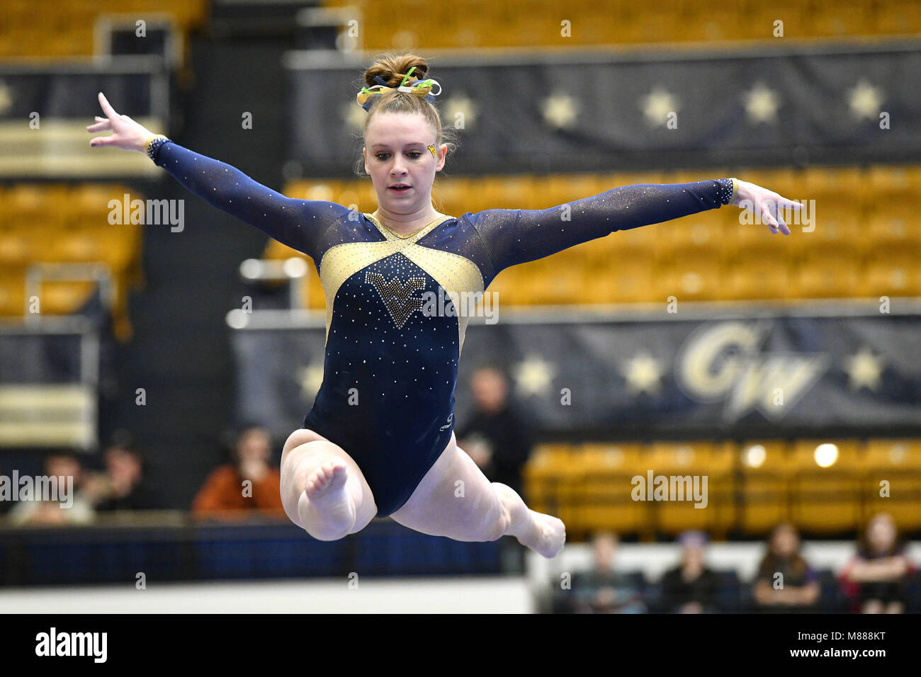 March 11, 2017 - Washington, District of Columbia, U.S - WVU gymnast ...