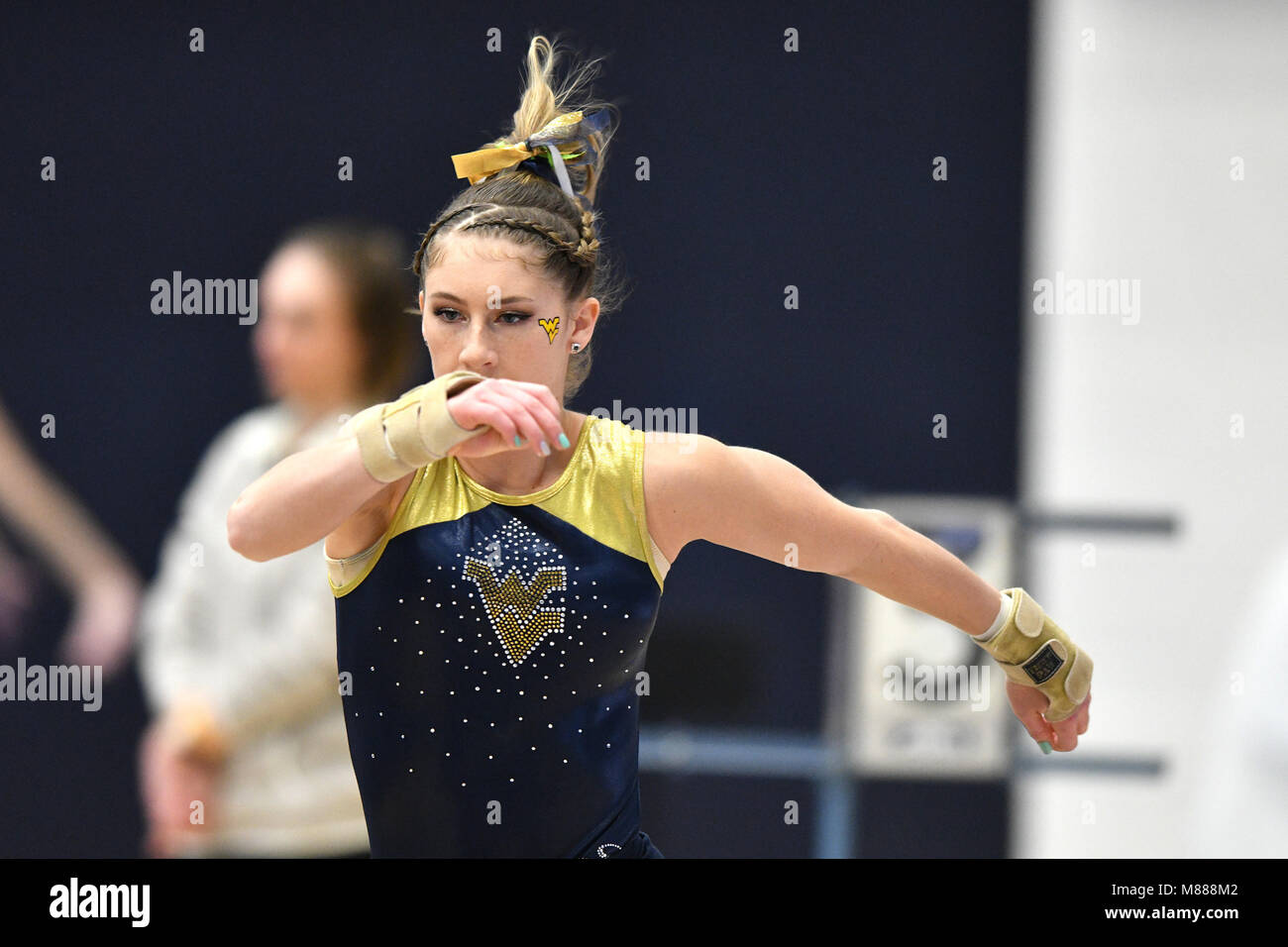 March 11, 2017 - Washington, District of Columbia, U.S - WVU gymnast ...