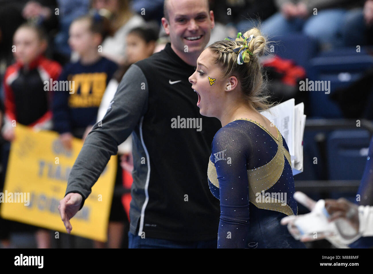 March 11, 2017 - Washington, District of Columbia, U.S - WVU Gymnast ...