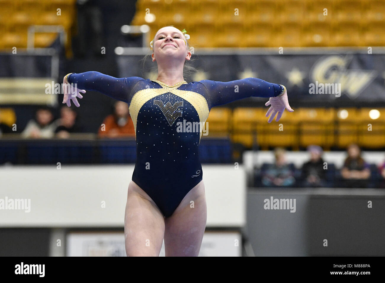 March 11, 2017 - Washington, District of Columbia, U.S - WVU gymnast ...
