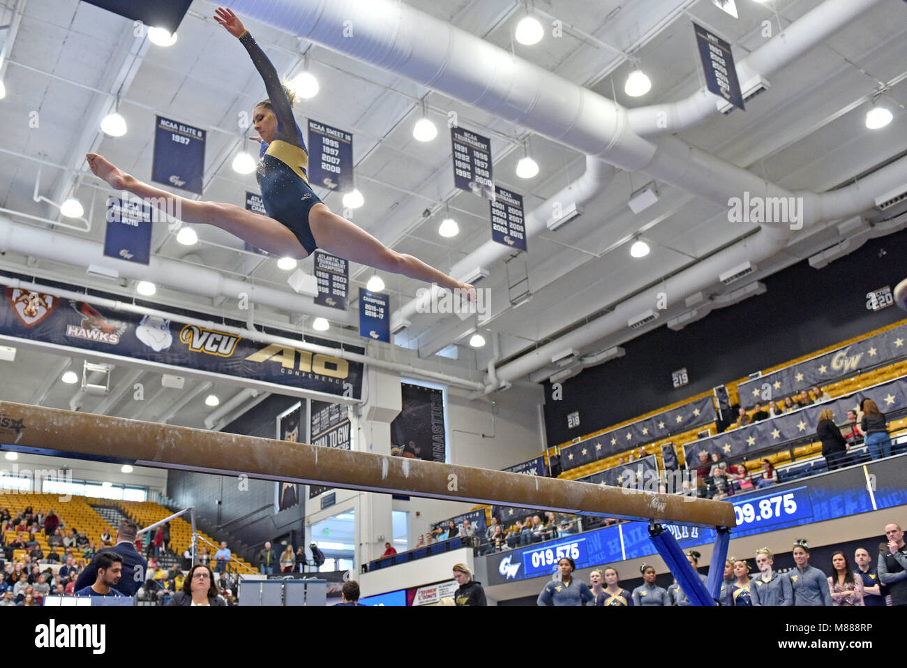 Washington, District of Columbia, USA. 11th Mar, 2018. WVU gymnast ABBY ...