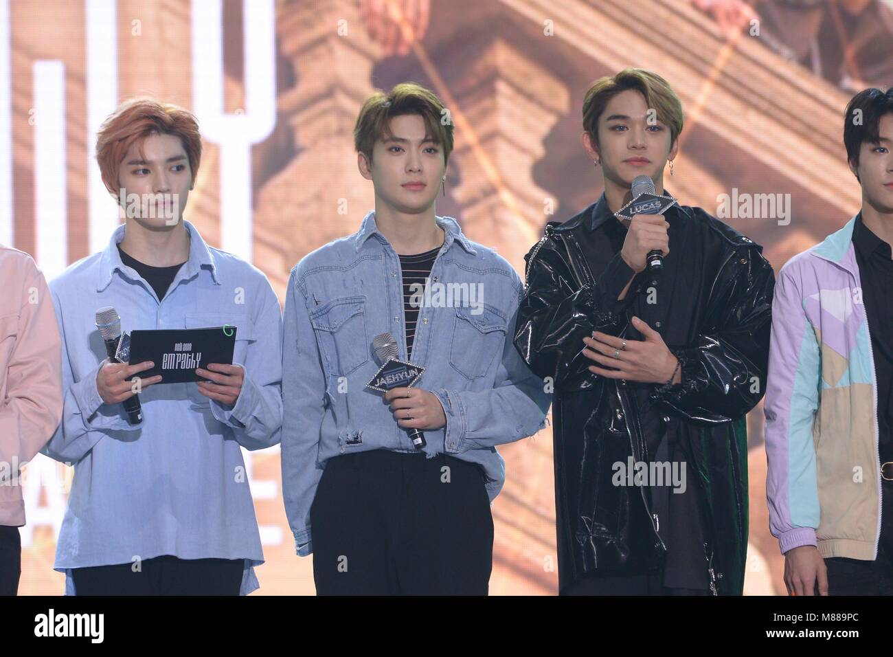 Seoul, Korea. 14th Mar, 2018. NCT promoted their new album 'NCT 2018 ...