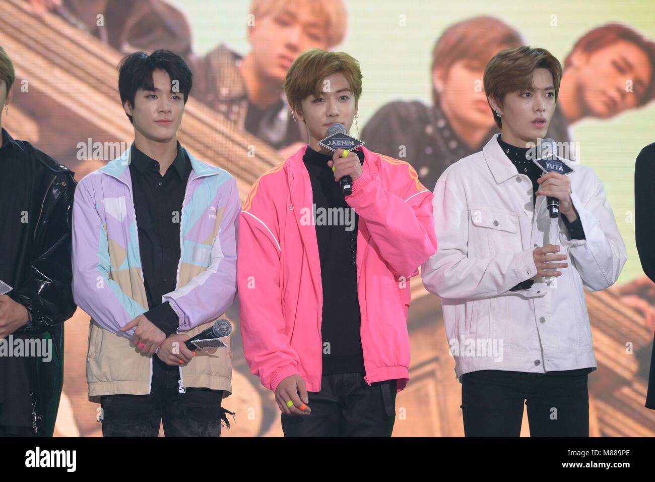 Seoul, Korea. 14th Mar, 2018. NCT promoted their new album 'NCT 2018 ...