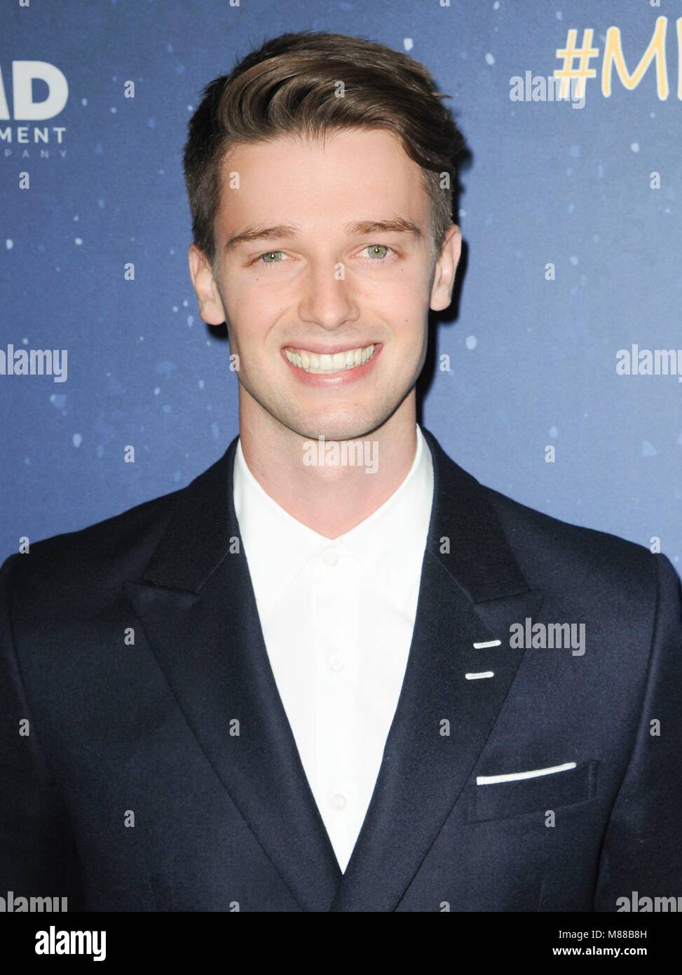 Los Angeles, CA, USA. 15th Mar, 2018. Patrick Schwarzenegger at ...