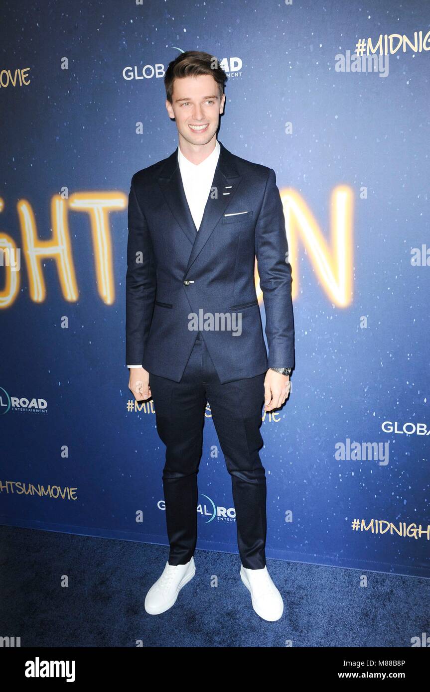 Los Angeles, CA, USA. 15th Mar, 2018. Patrick Schwarzenegger at ...