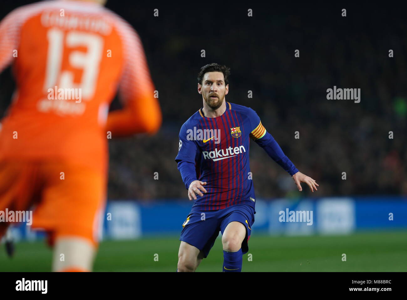 Barcelona, Spain. 14th Mar, 2018. Lionel Messi (Barcelona) Football ...