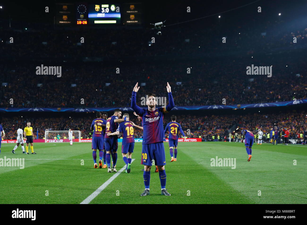 Barcelona, Spain. 14th Mar, 2018. Lionel Messi (Barcelona) Football ...