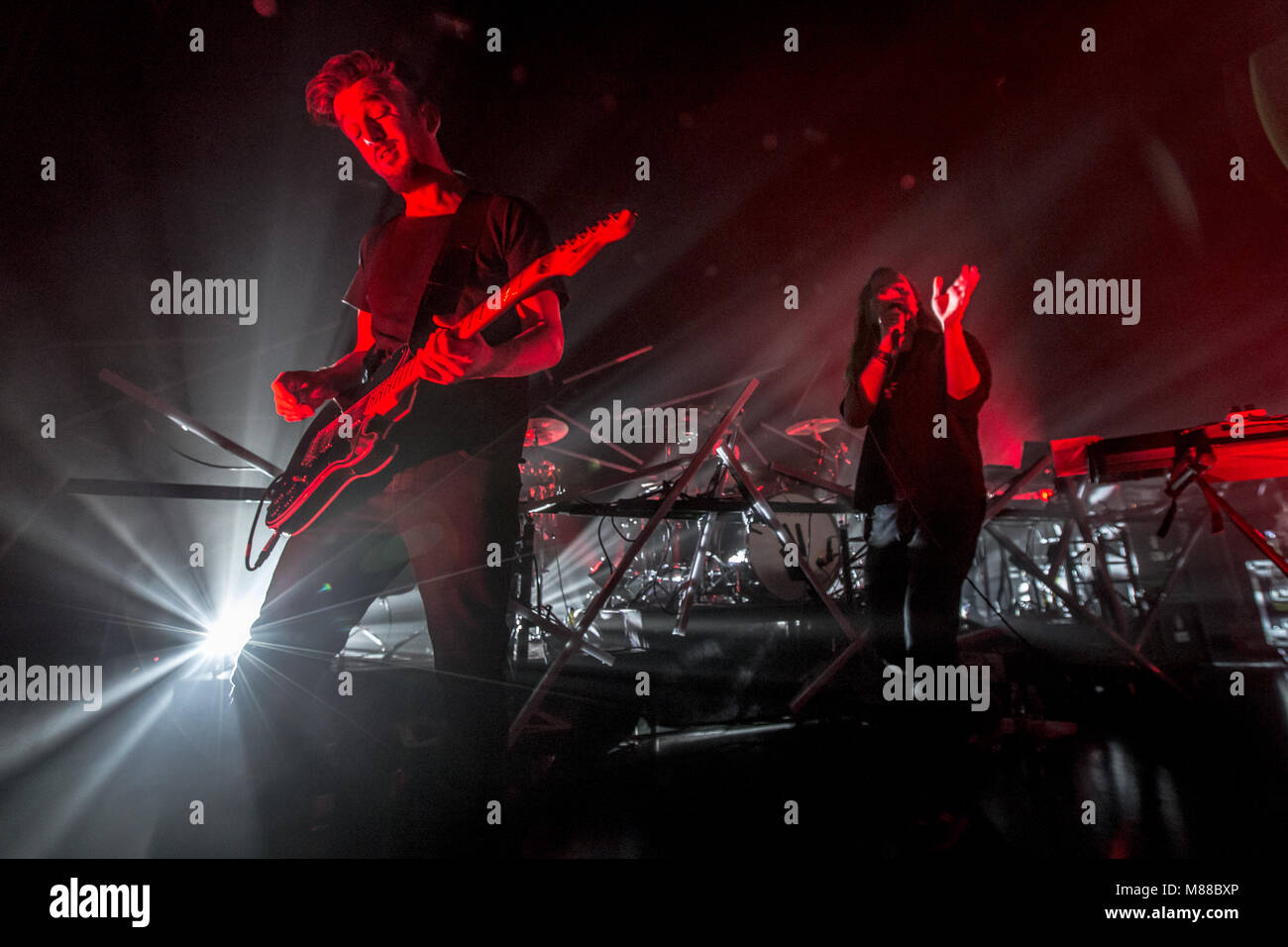 Copenhagen, Denmark. 14th Mar, 2018. The Danish electronic rock band ...