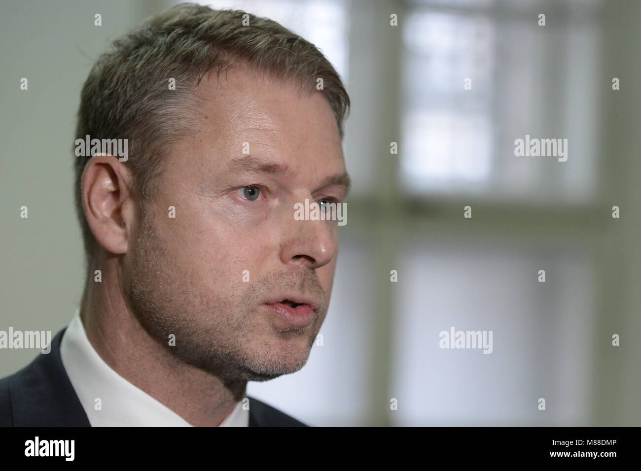 Prague, Czech Republic. 16th Mar, 2018. Alleged Russian hacker Yevgenyi ...