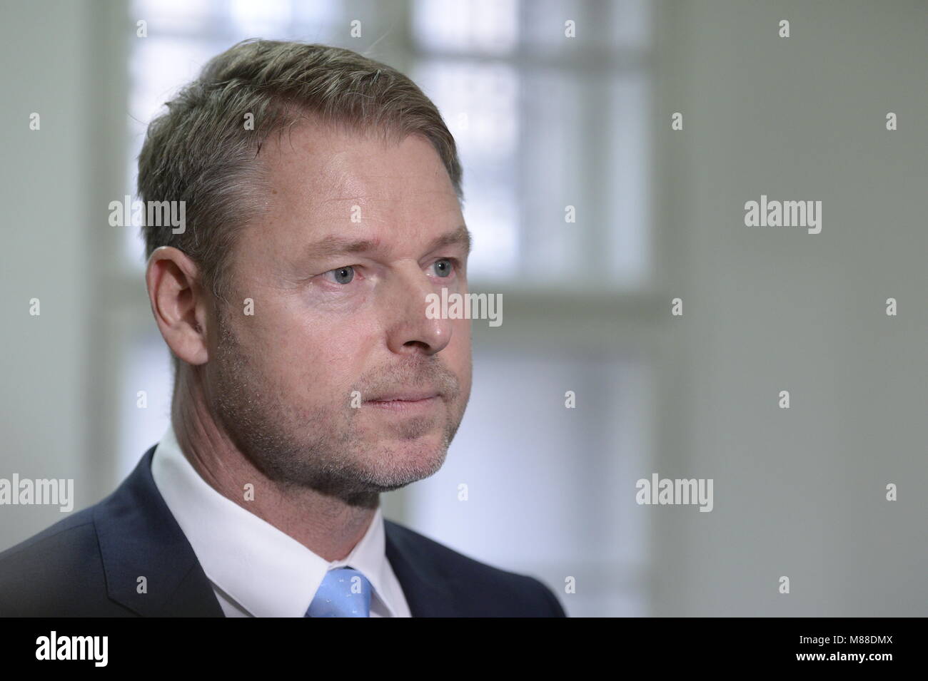 Prague, Czech Republic. 16th Mar, 2018. Alleged Russian hacker Yevgenyi ...