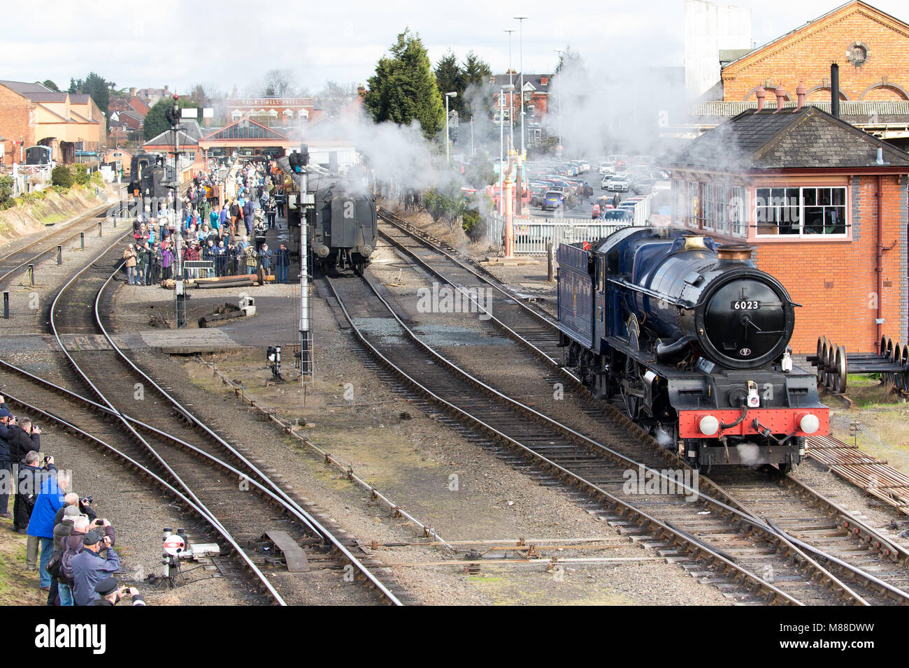 Kidderminster, UK. 16th March, 2018. Severn Valley Rail enthusiasts ...