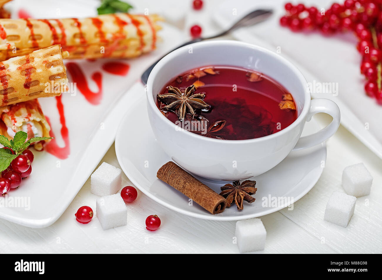 Top view tea currant hi-res stock photography and images - Alamy