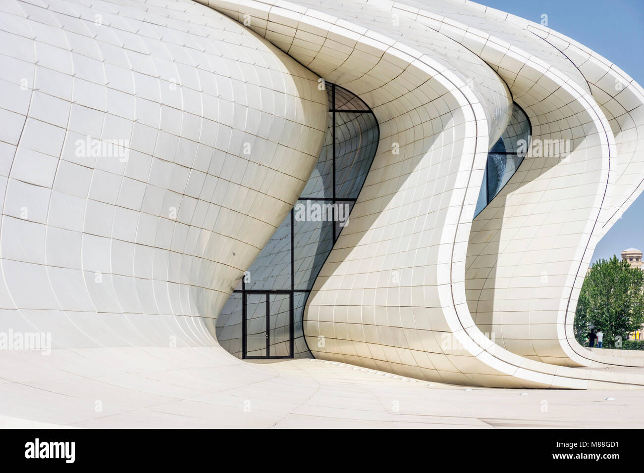 BAKU, AZERBAIJAN - MAY 27: Heydar Aliyev center, famous architectural ...