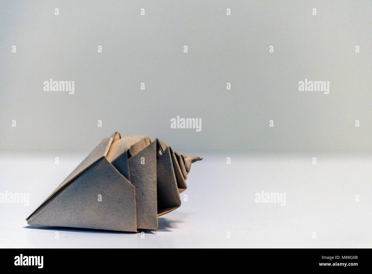 Origami paper small work studio macro closeup Stock Photo - Alamy