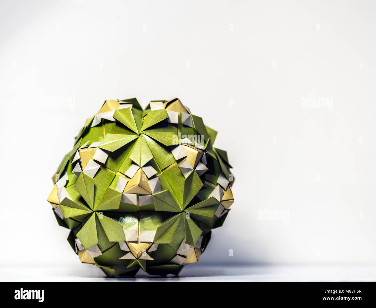 Origami paper polyhedron macro closeup Stock Photo - Alamy