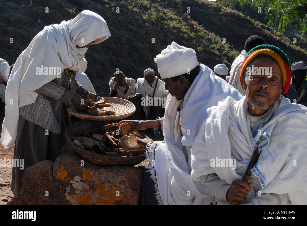 ETHIOPIA, Amhara region, Lalibela, rock hewn churches, Bet Giyorgis, St ...