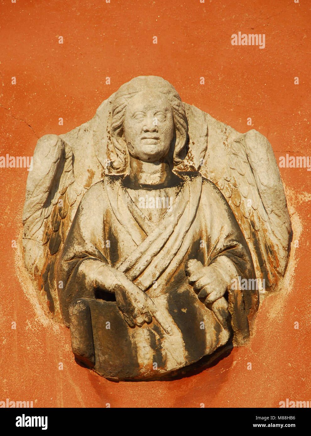 Angel with scroll hi-res stock photography and images - Alamy