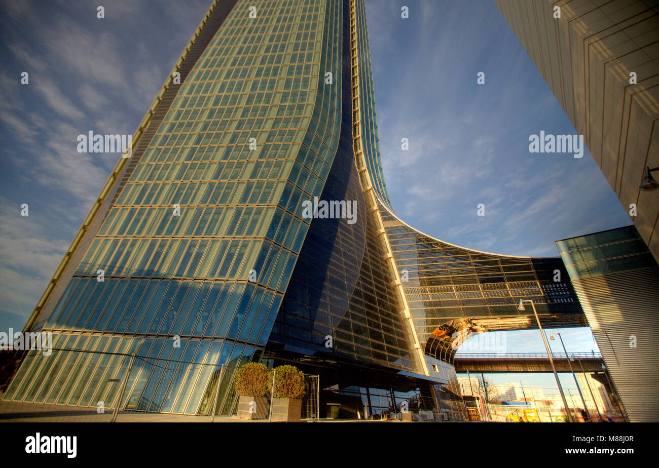 The CMA CGM Tower is a 147 m tall skyscraper in Euroméditerranée, the ...
