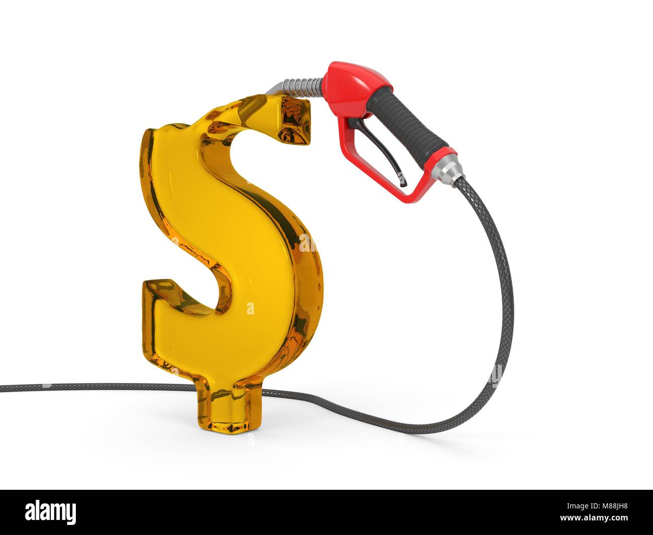 Pumping gas into car Cut Out Stock Images & Pictures - Alamy