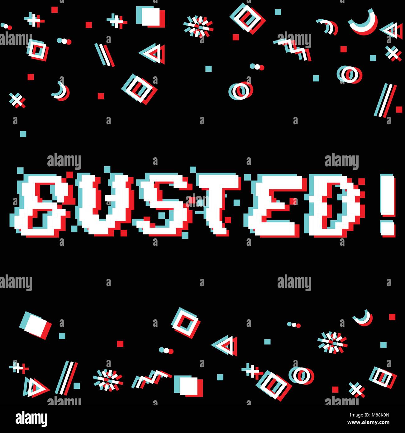 Vector busted pixel gltich Stock Vector Image & Art - Alamy