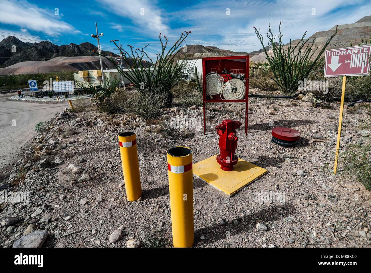 Fire safety equipment, extinguishers, hoses and water inlets. Meeting ...