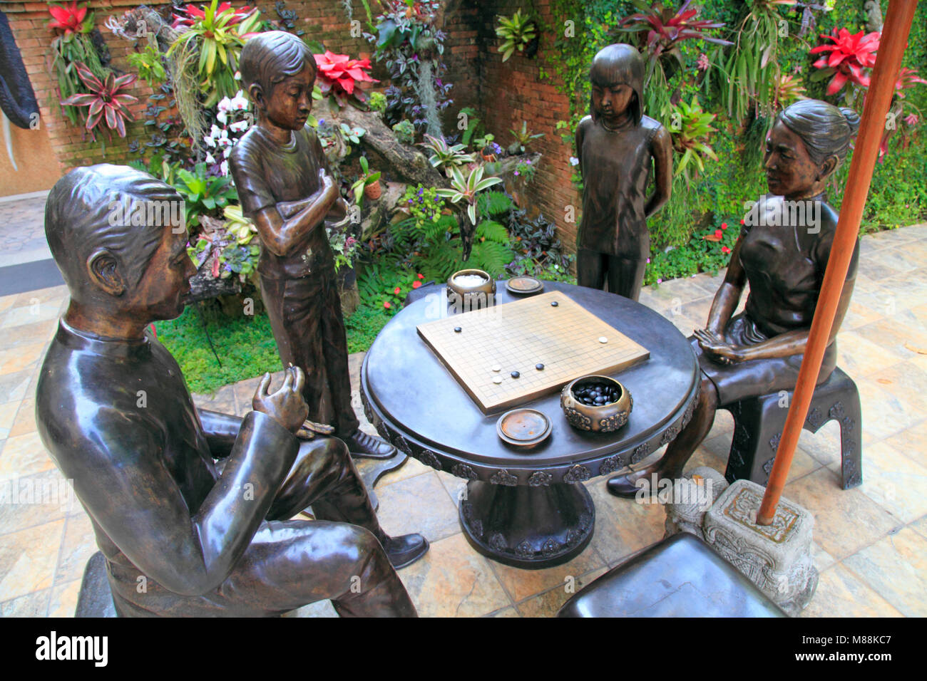 Thailand; Chiang Mai, Go Club, strategic board game Stock Photo - Alamy