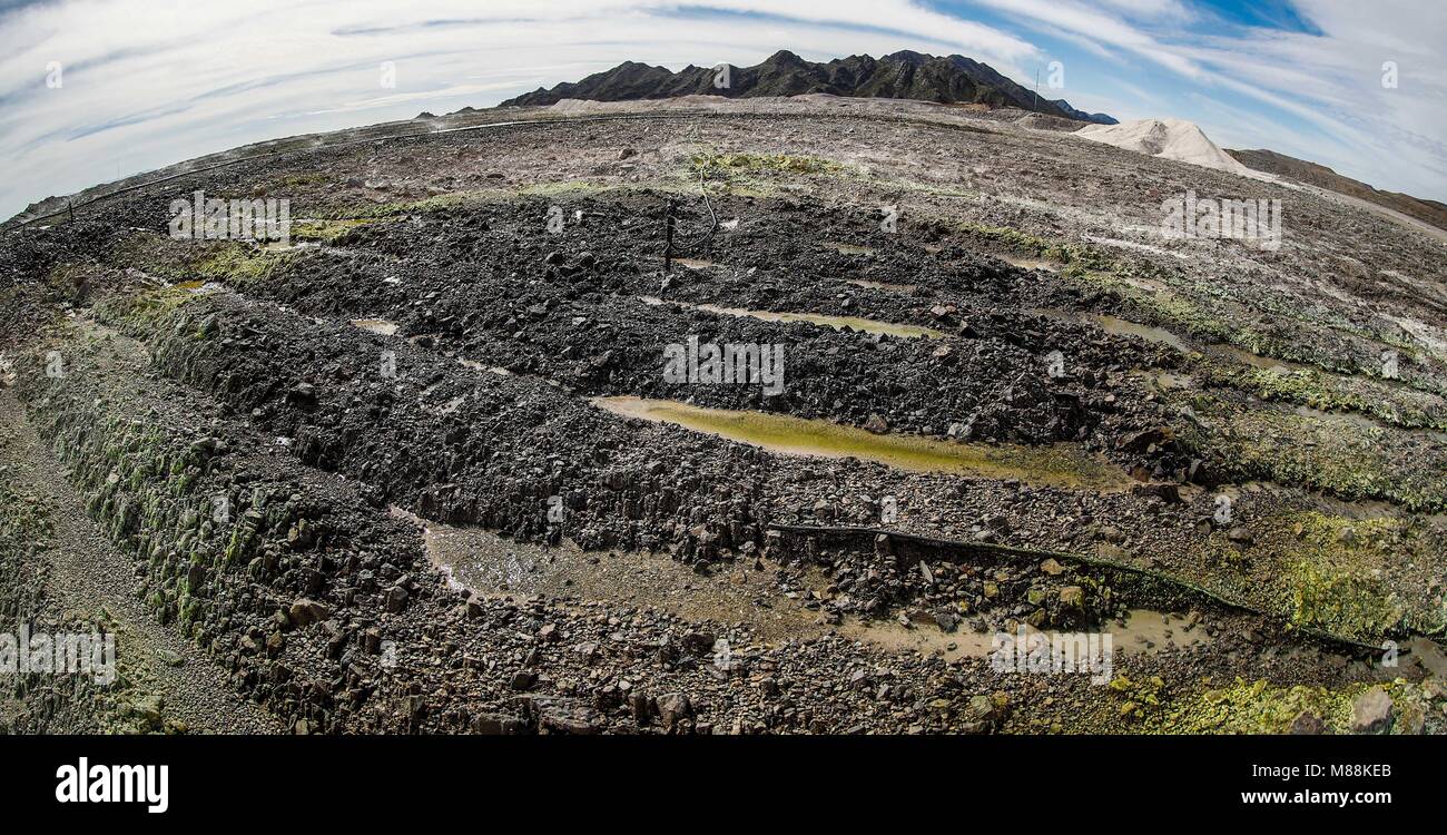 Leaching process Solid extraction of a rock based on solvent liquid ...