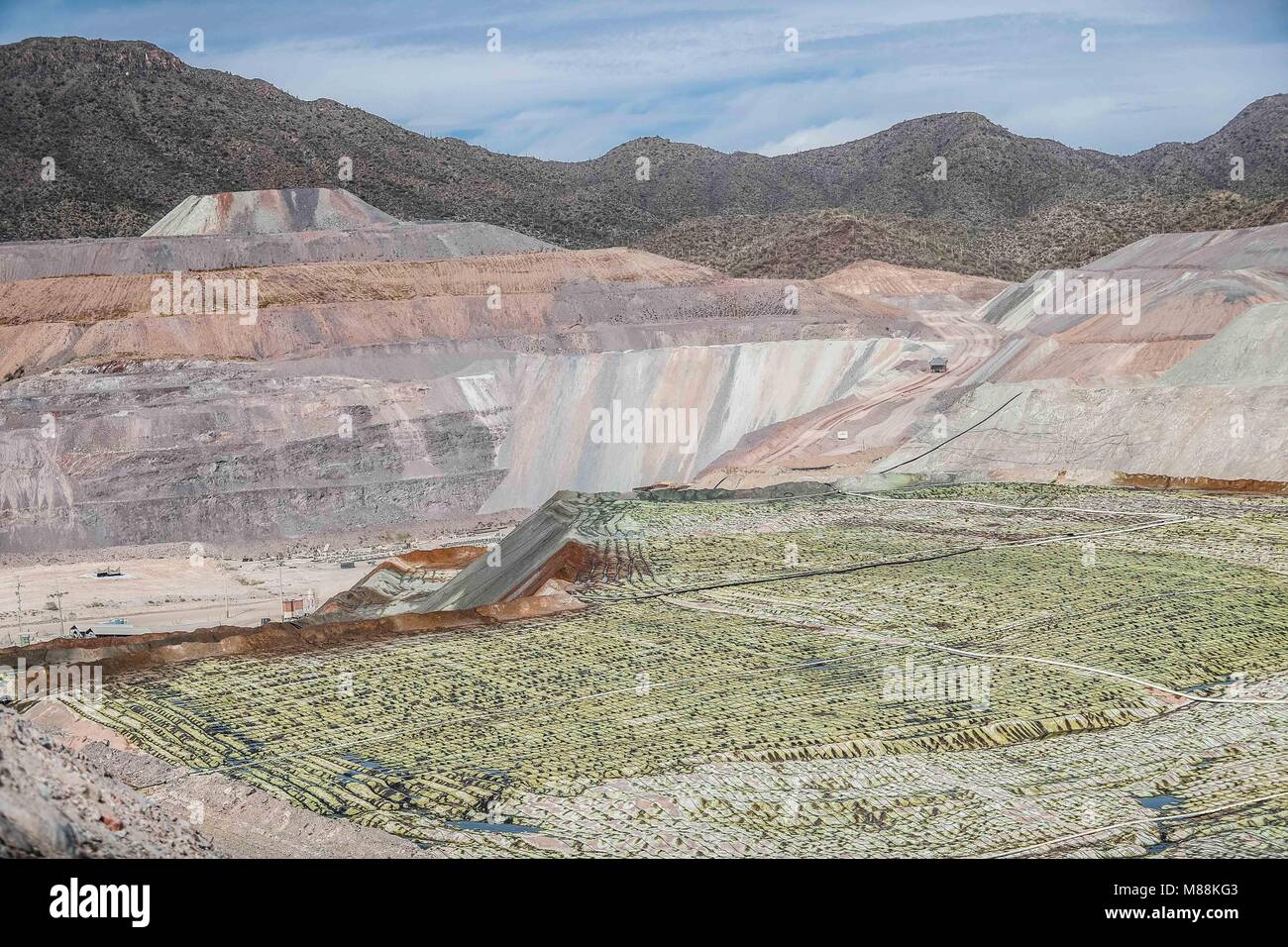 Leaching process Solid extraction of a rock based on solvent liquid ...