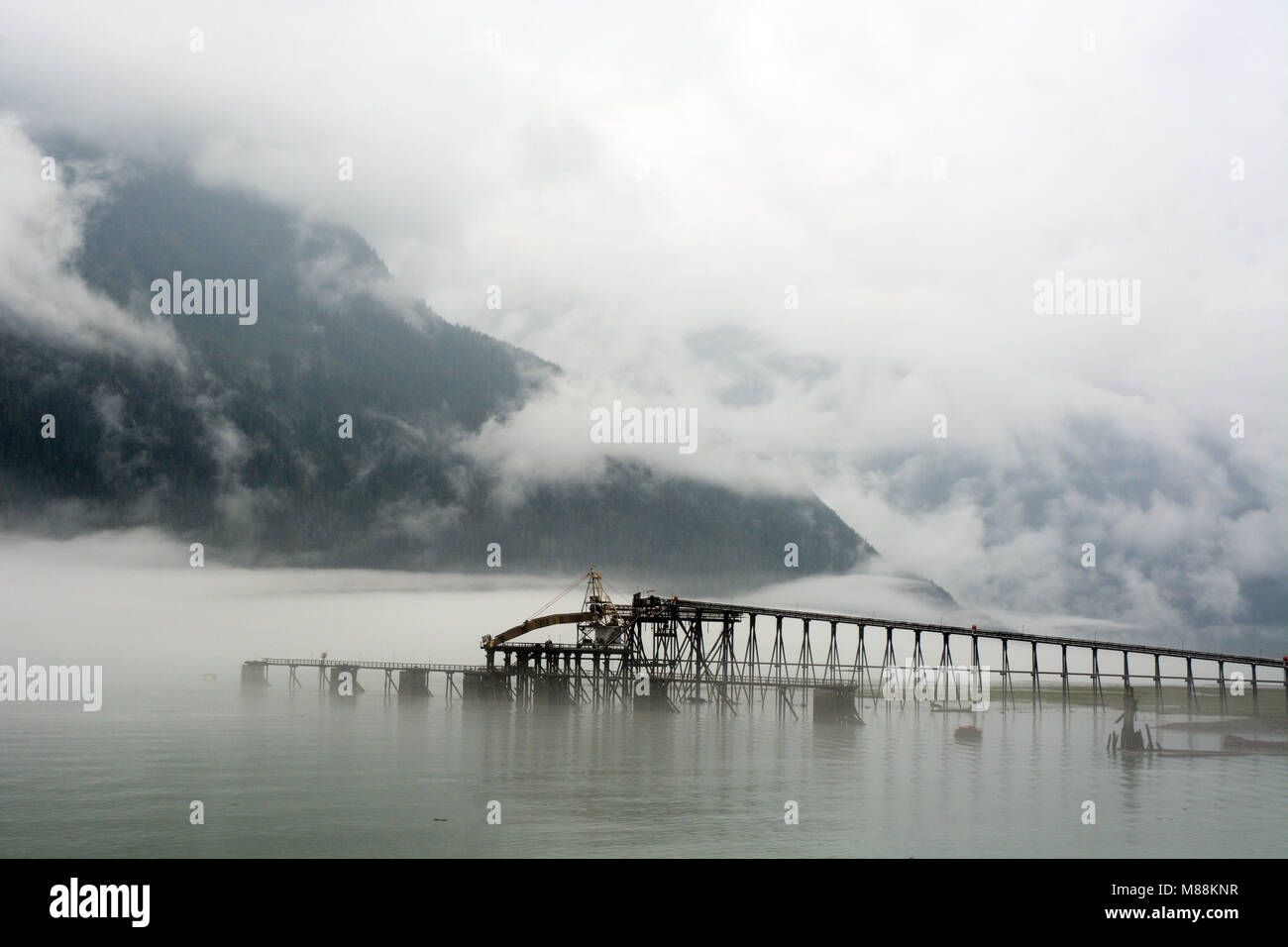 The port facility in Stewart, British Columbia, Canada - at the head of ...