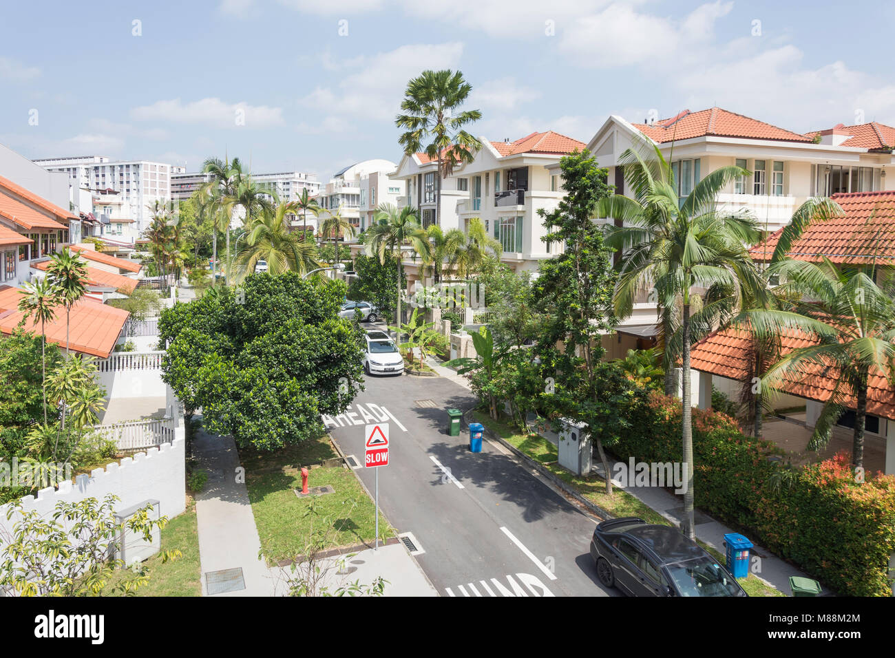 Residental houses, Serangoon, North-East Region, Singapore Stock Photo ...