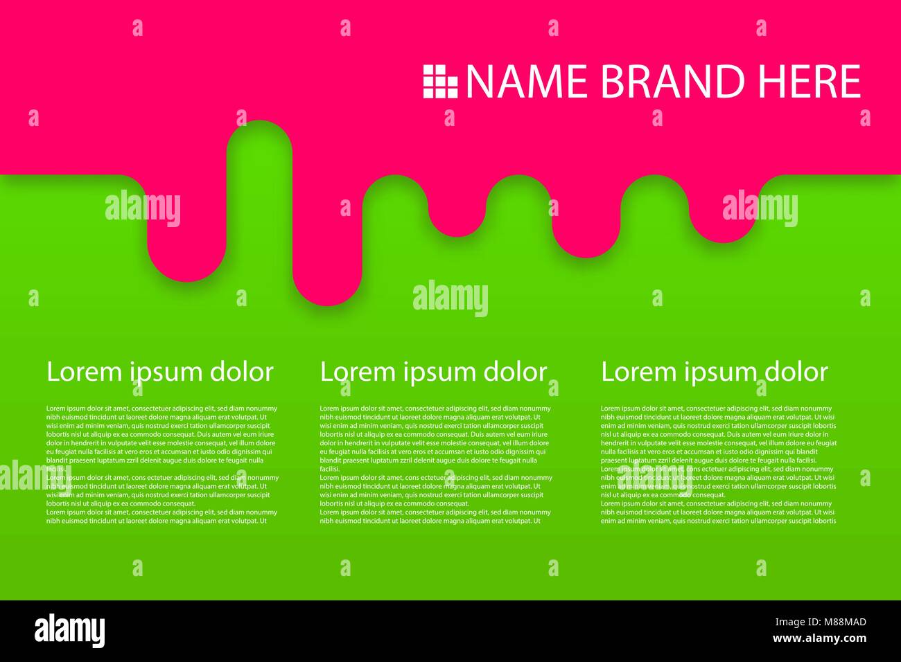 Colored modern rounded background poster Stock Vector Image & Art - Alamy