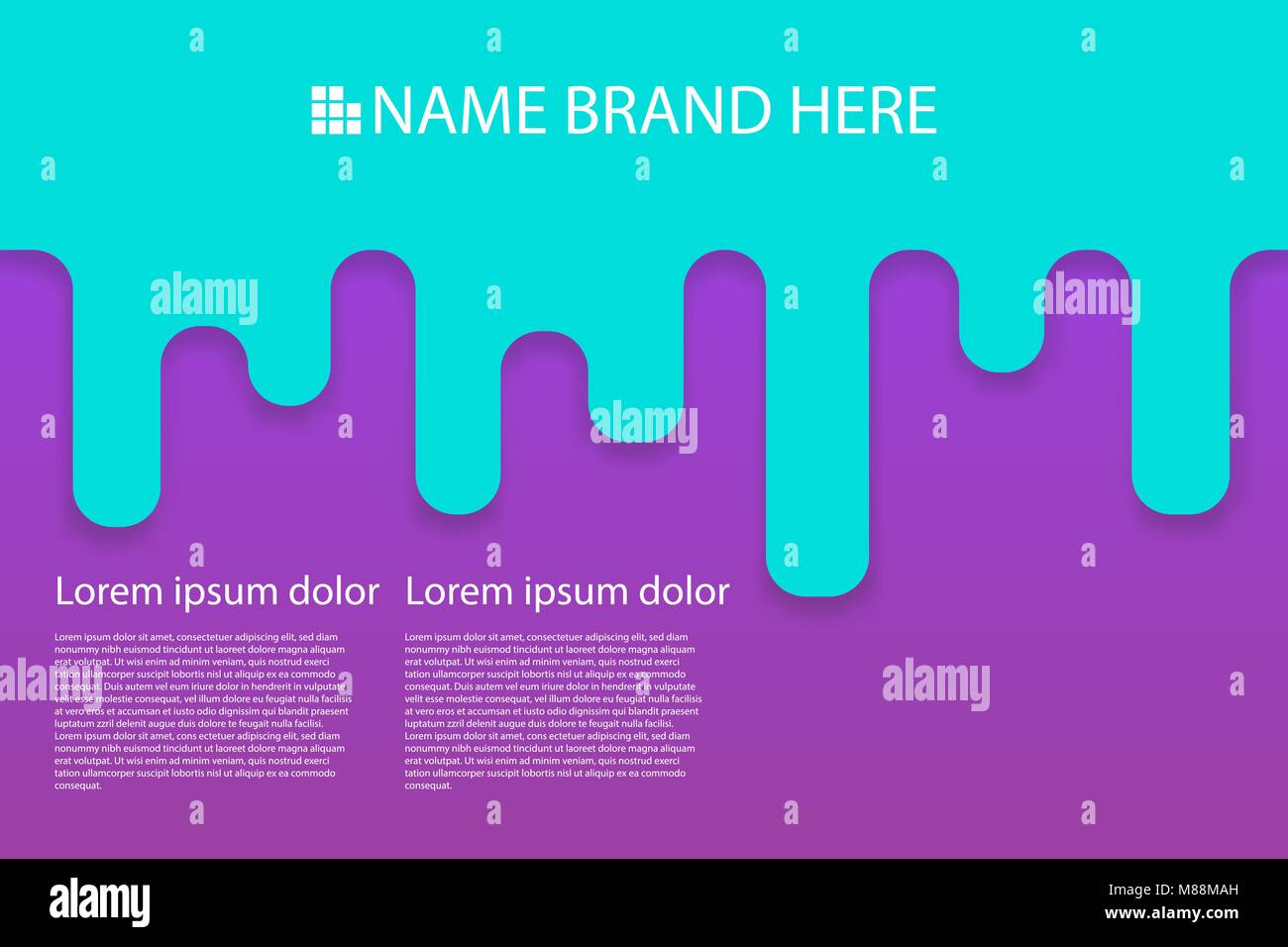 Colored modern rounded background poster Stock Vector Image & Art - Alamy