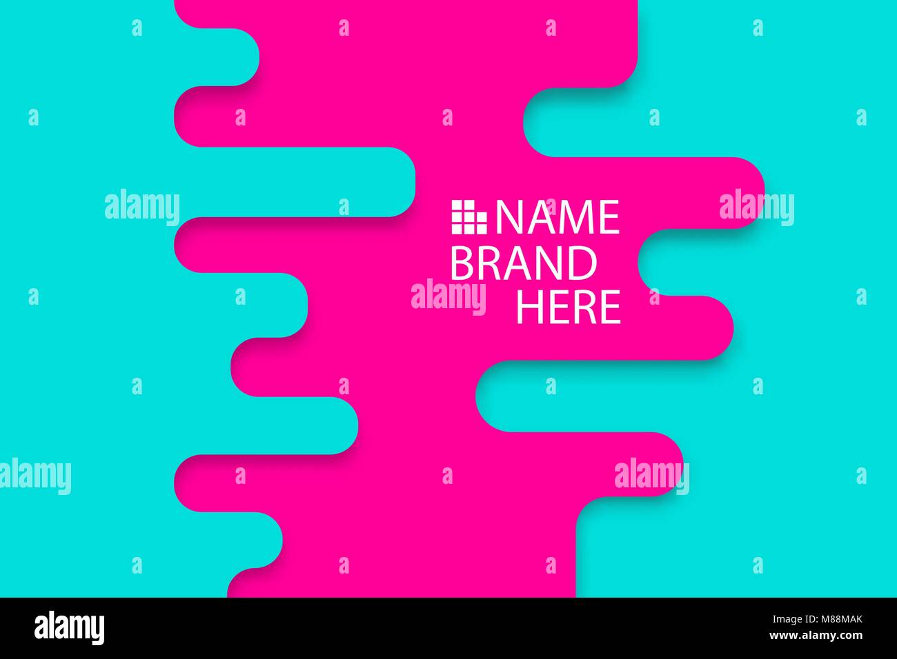 Colored modern rounded background poster Stock Vector Image & Art - Alamy