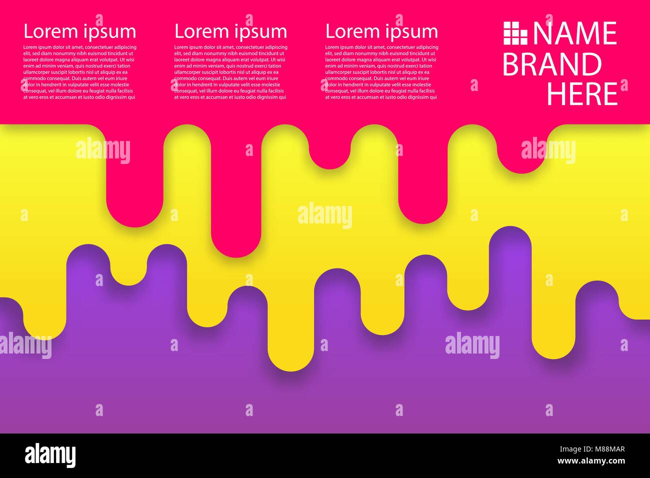 Colored modern rounded background poster Stock Vector Image & Art - Alamy