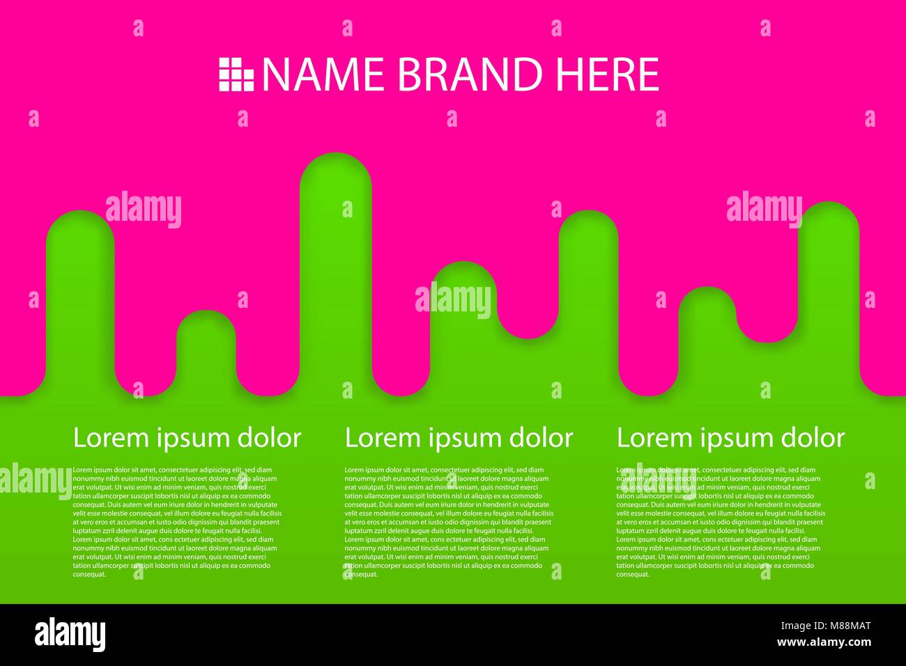 Colored modern rounded background poster Stock Vector Image & Art - Alamy