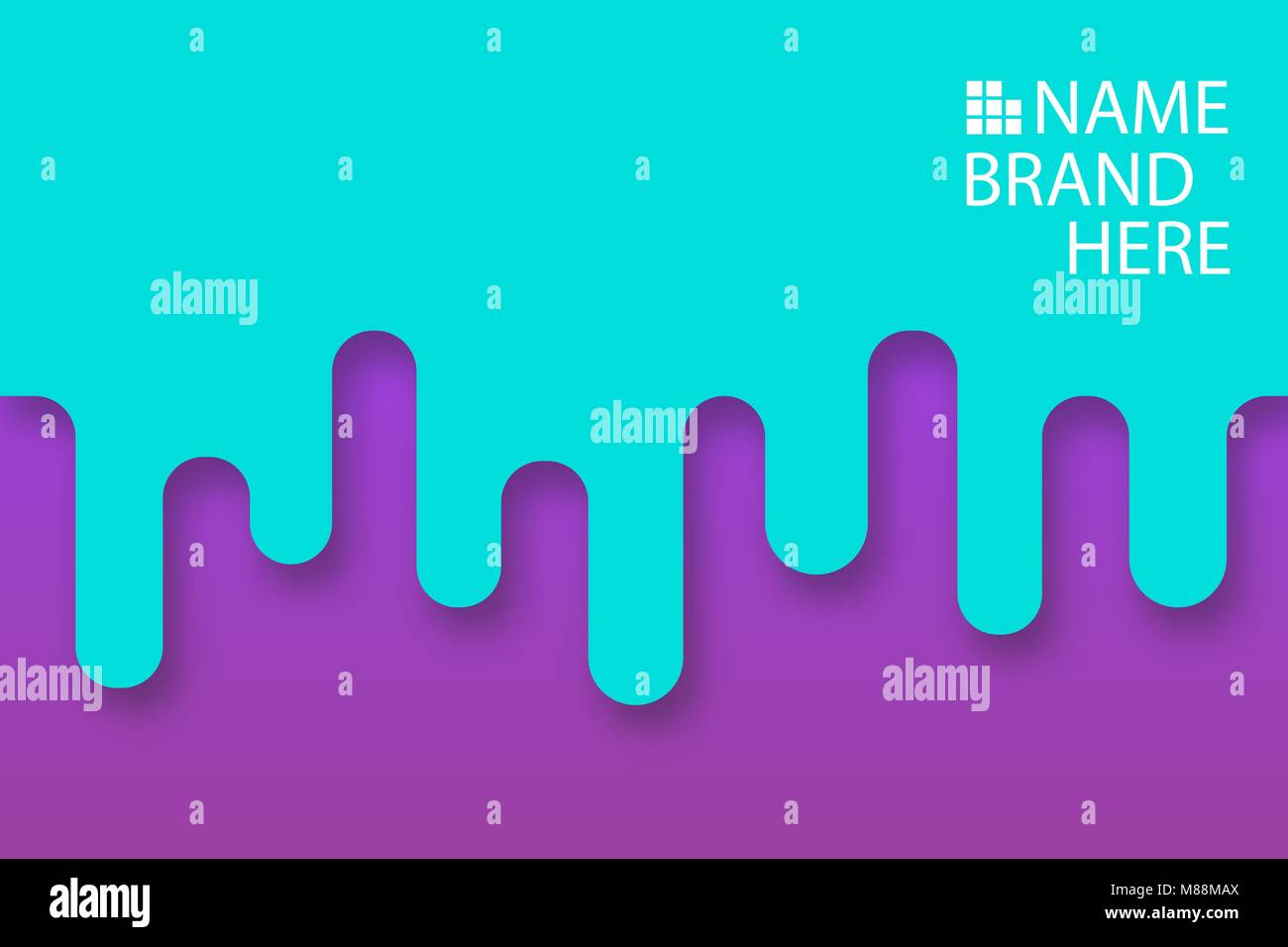 Colored modern rounded background poster Stock Vector Image & Art - Alamy